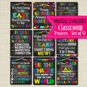 Classroom Poster Set | TidyLady Printables