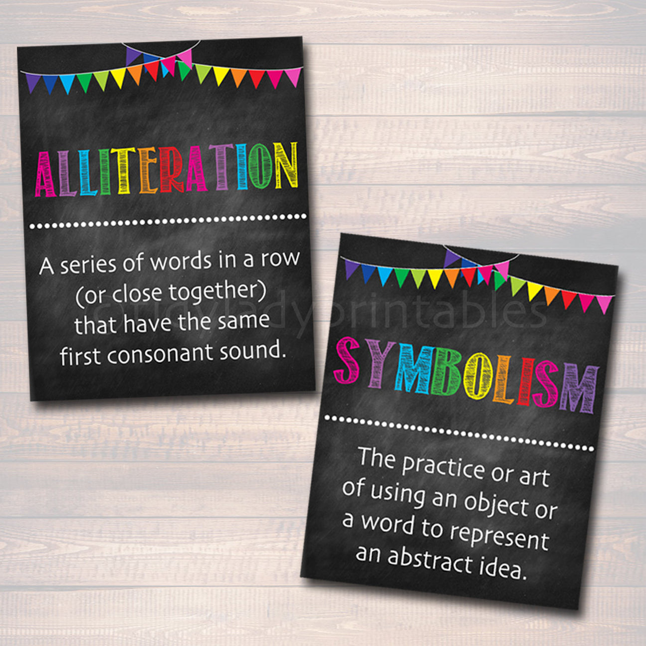 English Literary Terms Poster Set | TidyLady Printables