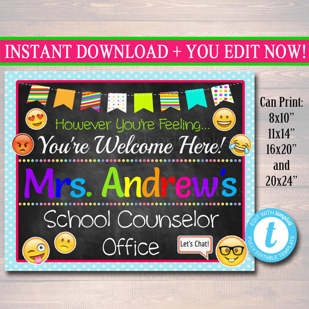 School Counselor Posters | TidyLady Printables