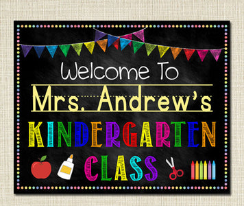 Teacher Classroom Door Sign Editable | TidyLady Printables