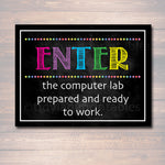 Computer Lab Poster Set | TidyLady Printables
