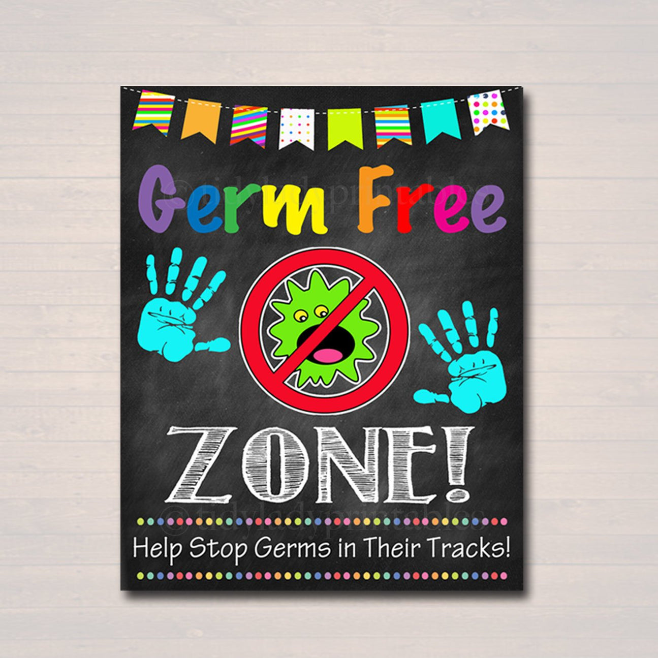 Hand Washing Poster For School - TidyLady Printables
