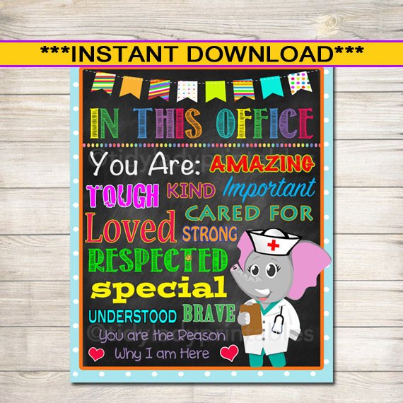 School Nurse Poster | TidyLady Printables