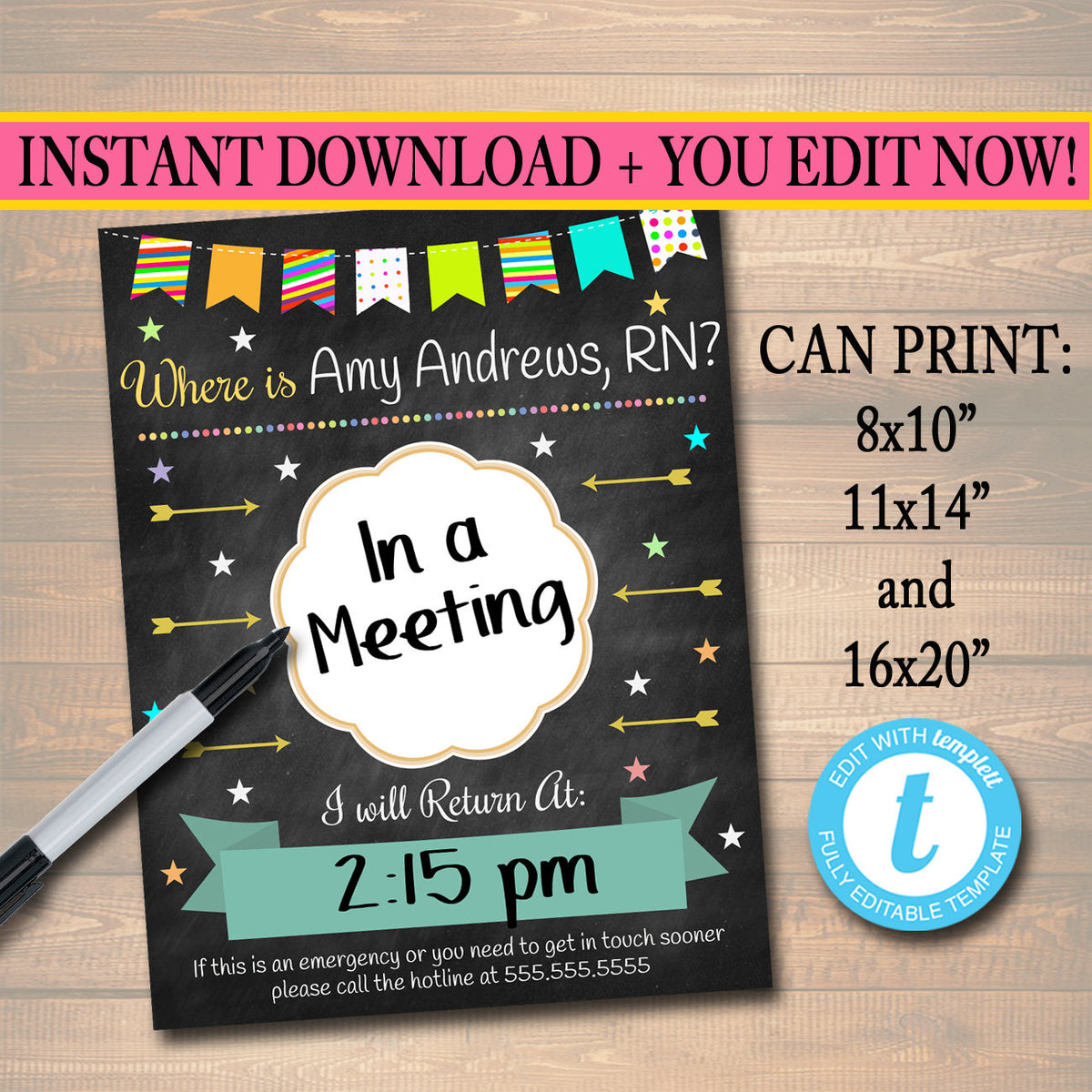 Classroom Door Sign | TidyLady Printables