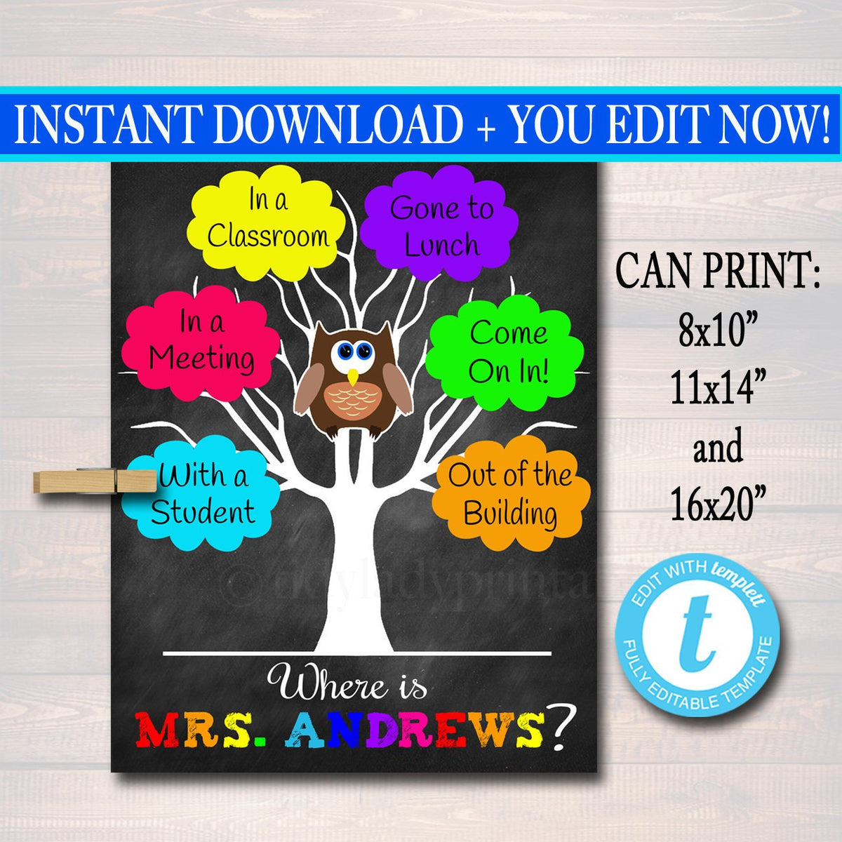 Classroom Door Sign | TidyLady Printables