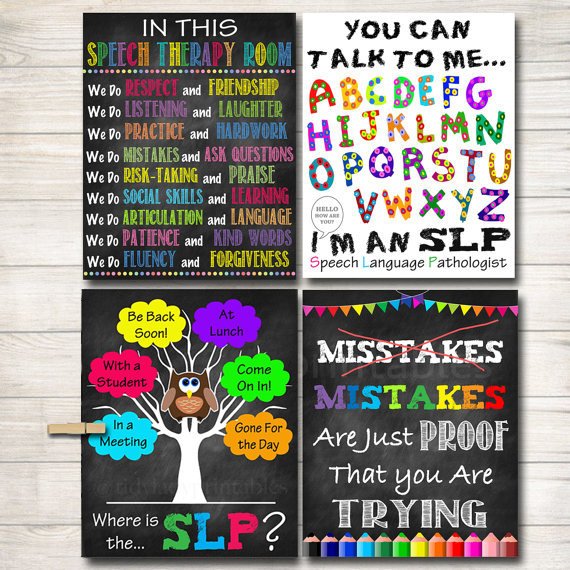 SLP Poster Set | TidyLady Printables