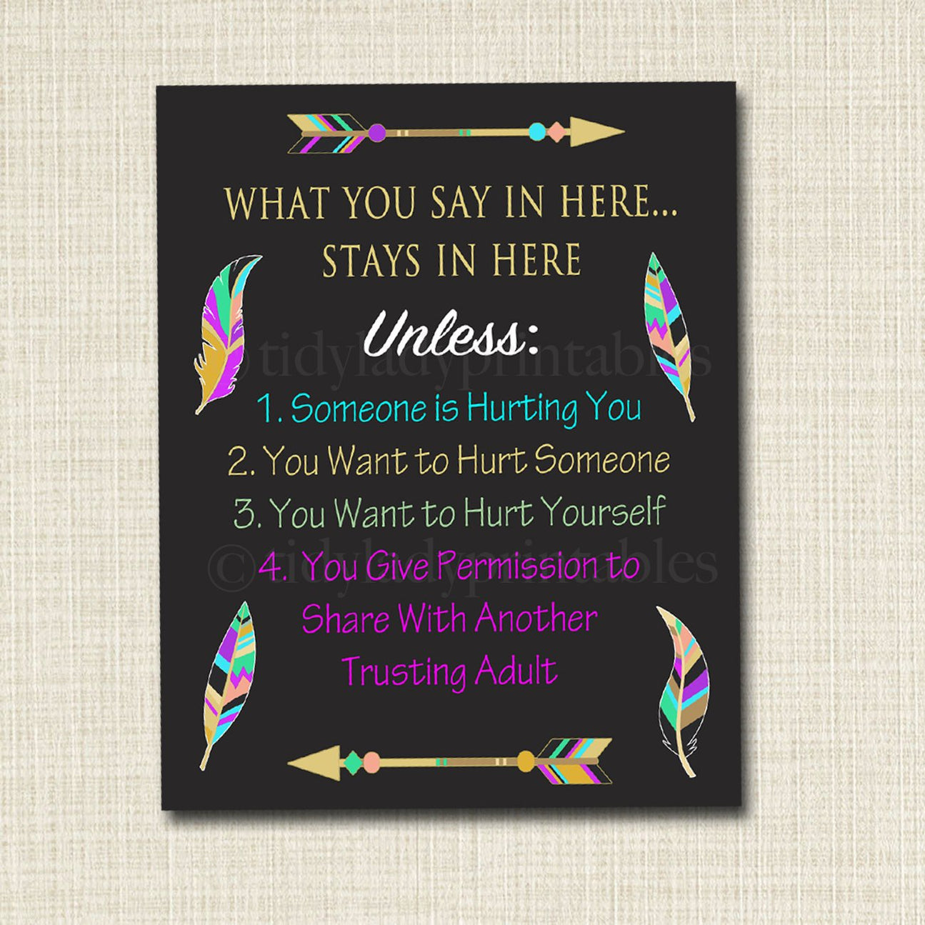 Counseling Office Poster Set | TidyLady Printables