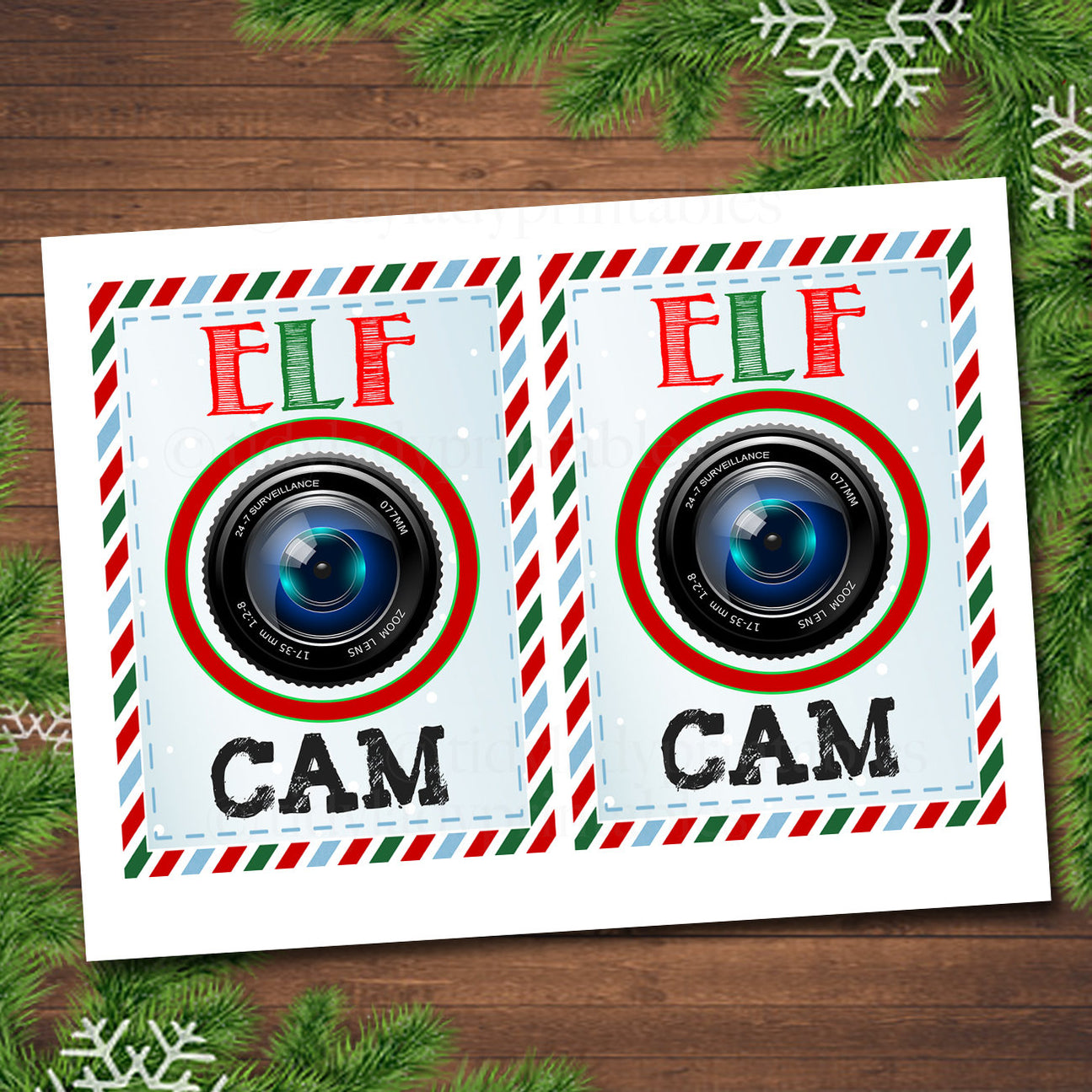 This House is Under Elf Surveillance Art | TidyLady Printables