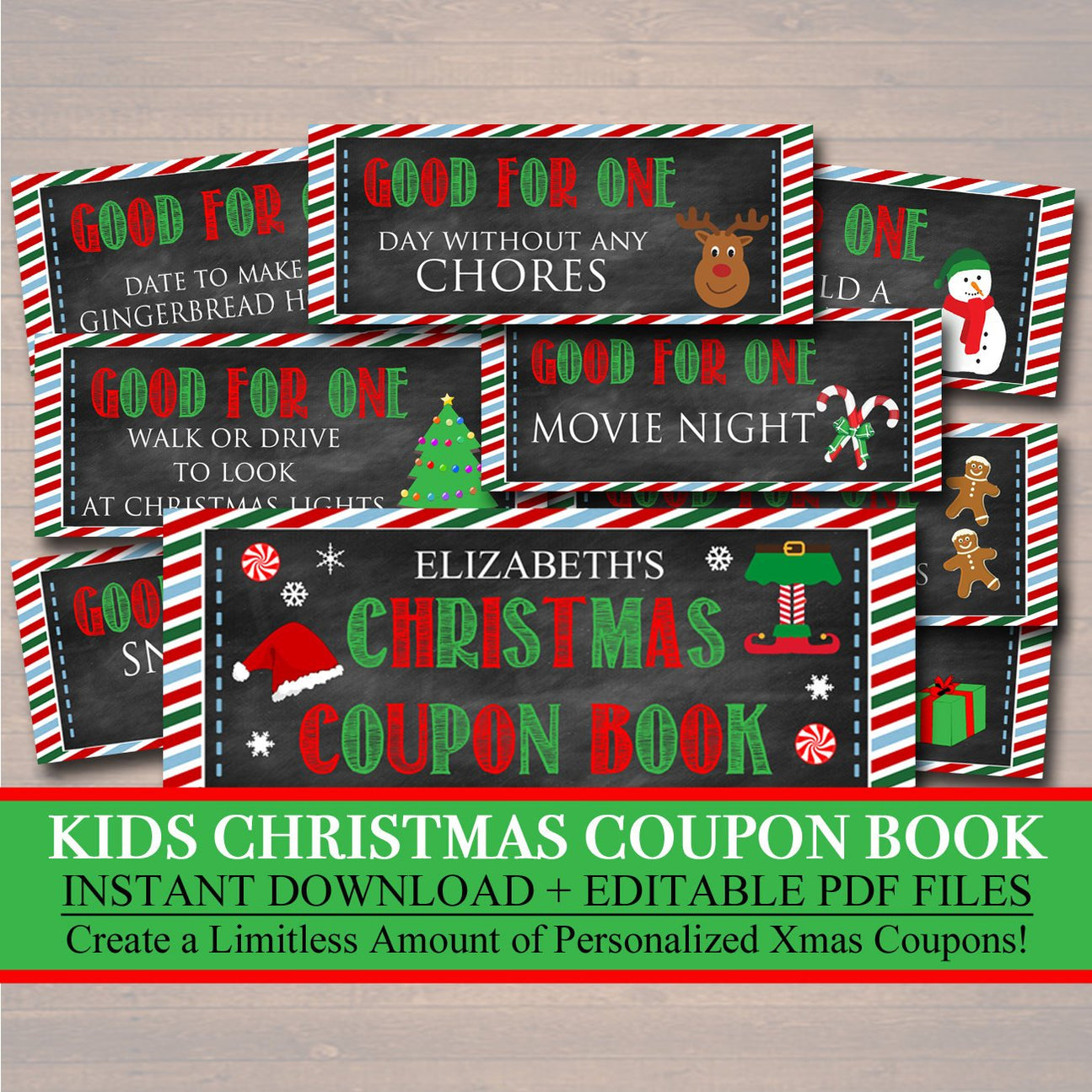 Kid's Christmas Coupon Book | TidyLady Printables