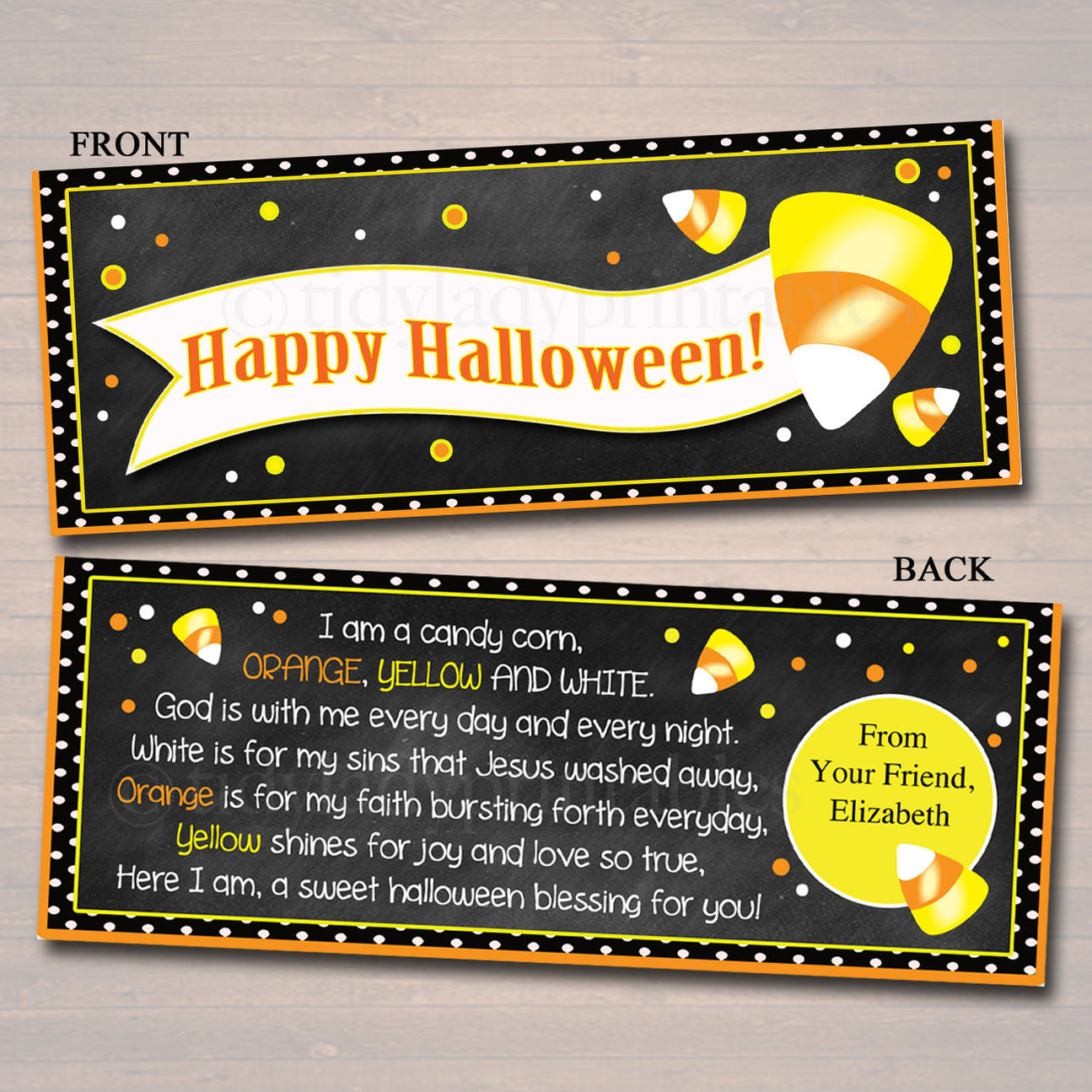 Halloween Treat Bag Toppers | TidyLady Printables