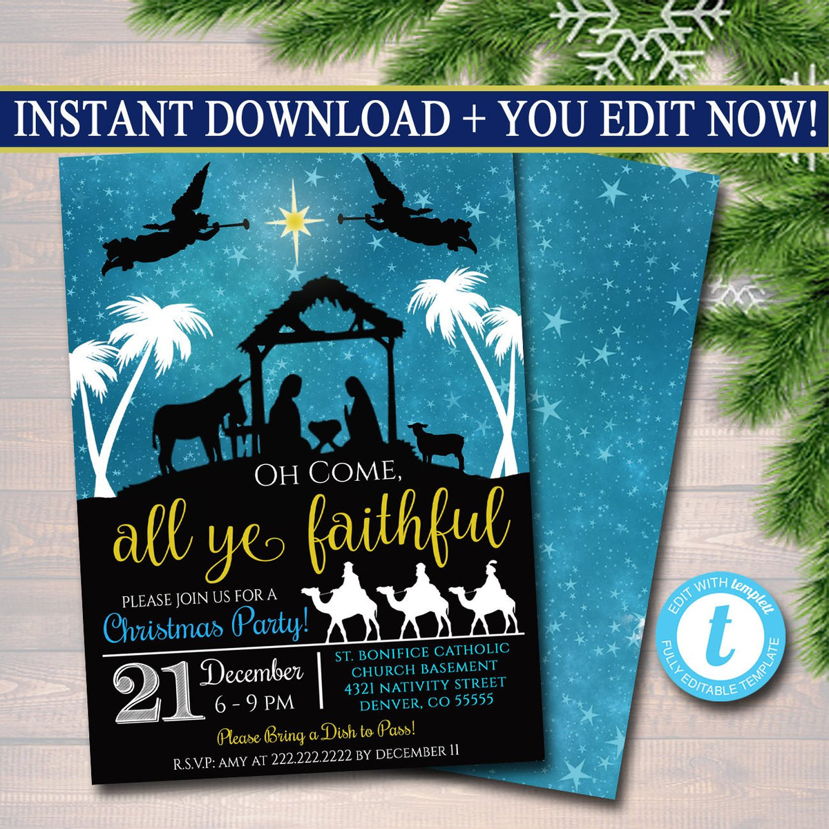 Religious Christmas Invitation - Jesus Is The Reason For The Season ...