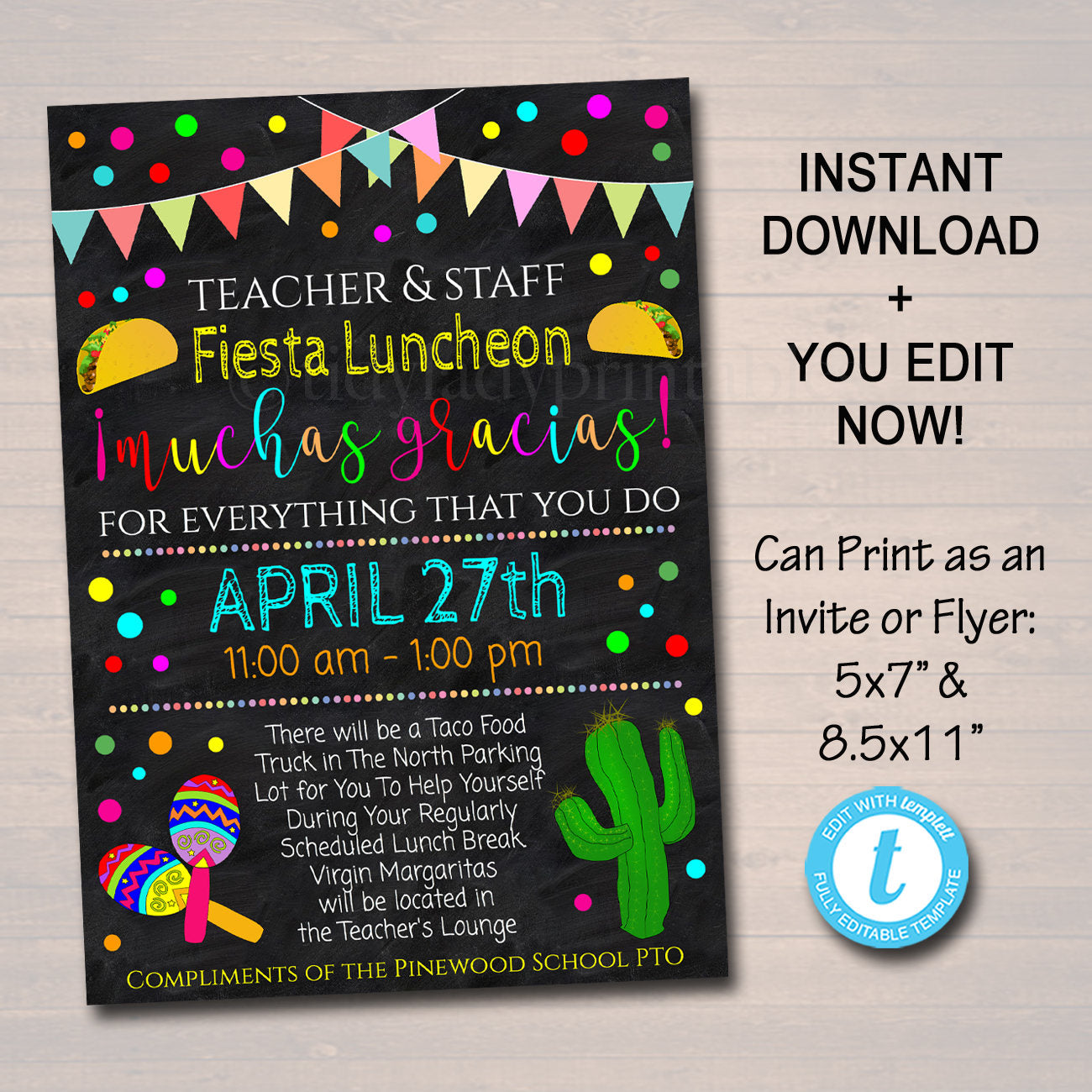 Teacher Appreciation Luncheon Invitation Friends Appreciation Week
