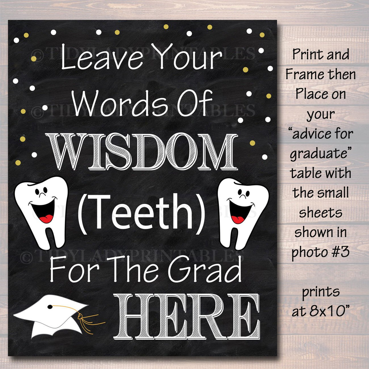 Dental School Graduation Invitation | TidyLady Printables