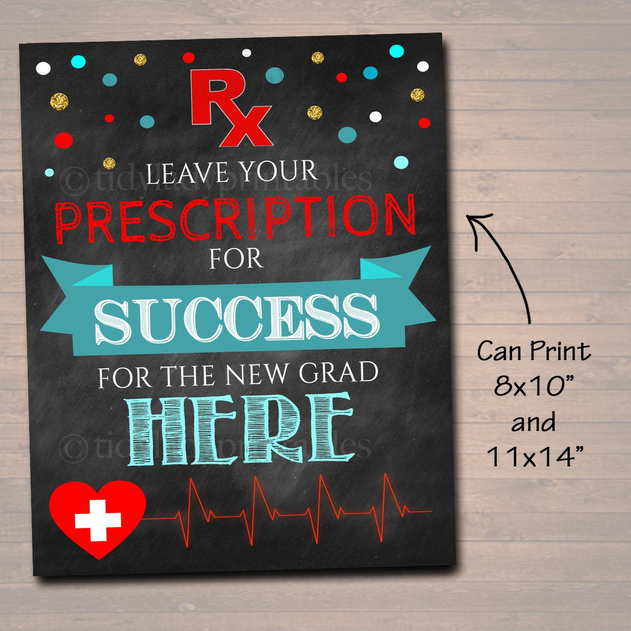Medical Graduation Party Sign | TidyLady Printables