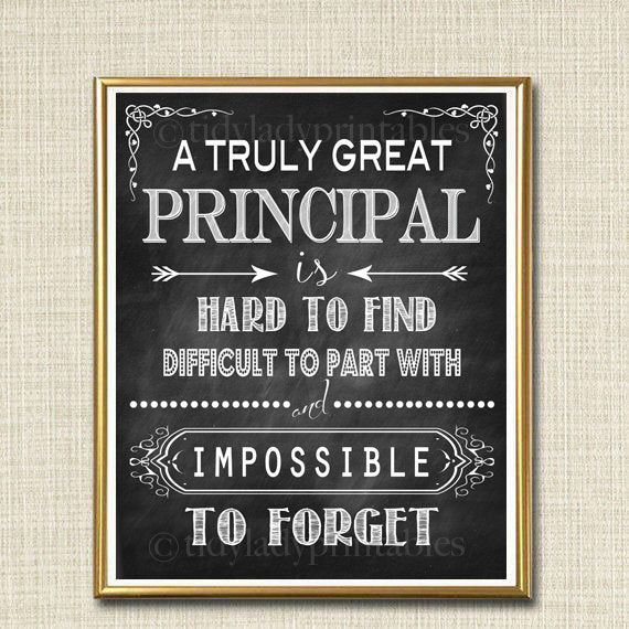 A Truly Great Principal is Hard to Find | TidyLady Printables