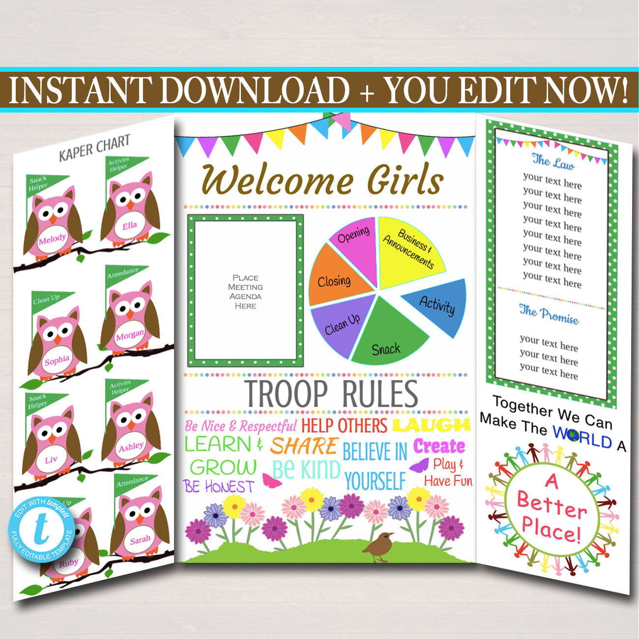 Brownie Elf Printable Pages