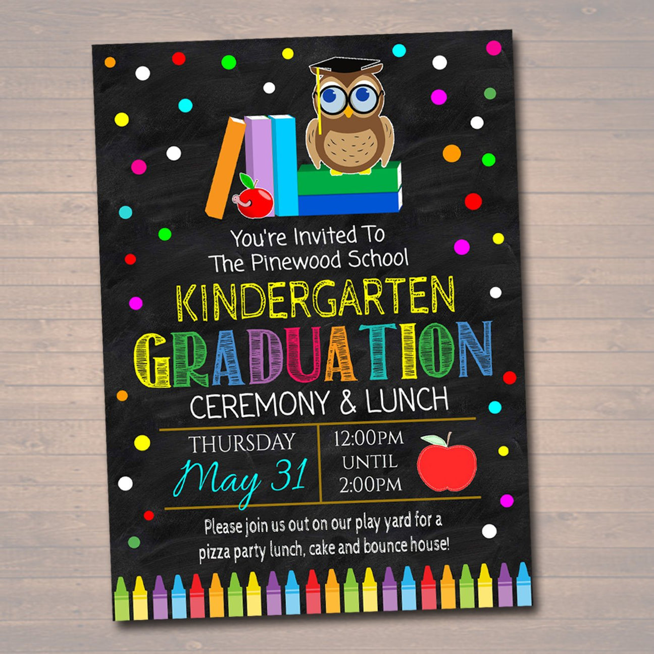 Elementary School Graduation Invitation | TidyLady Printables