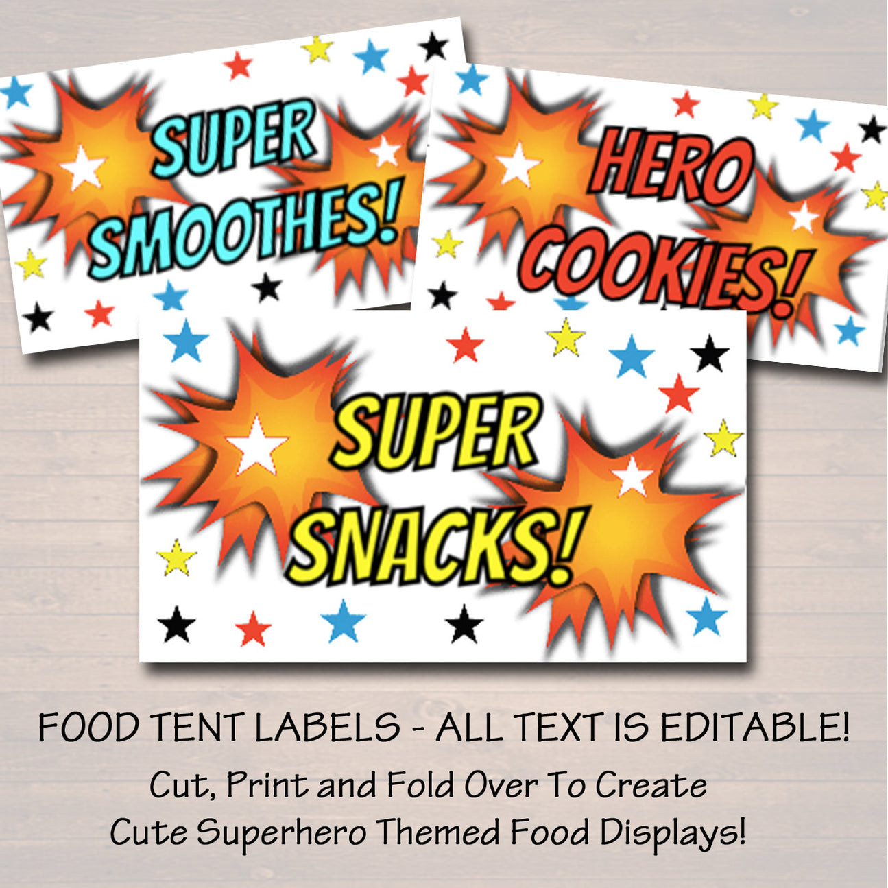 Teacher Appreciation Week Superhero Theme Printable Decor — TidyLady ...