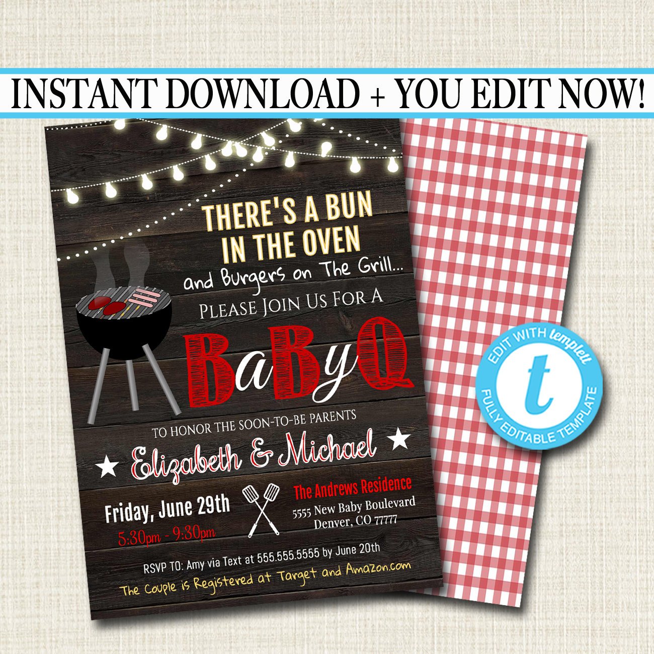Baby Q Shower Printables