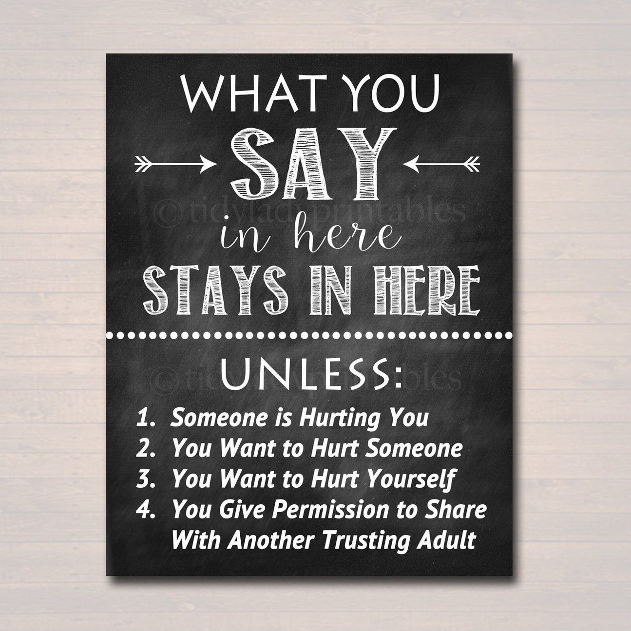 Counseling Office Poster | TidyLady Printables