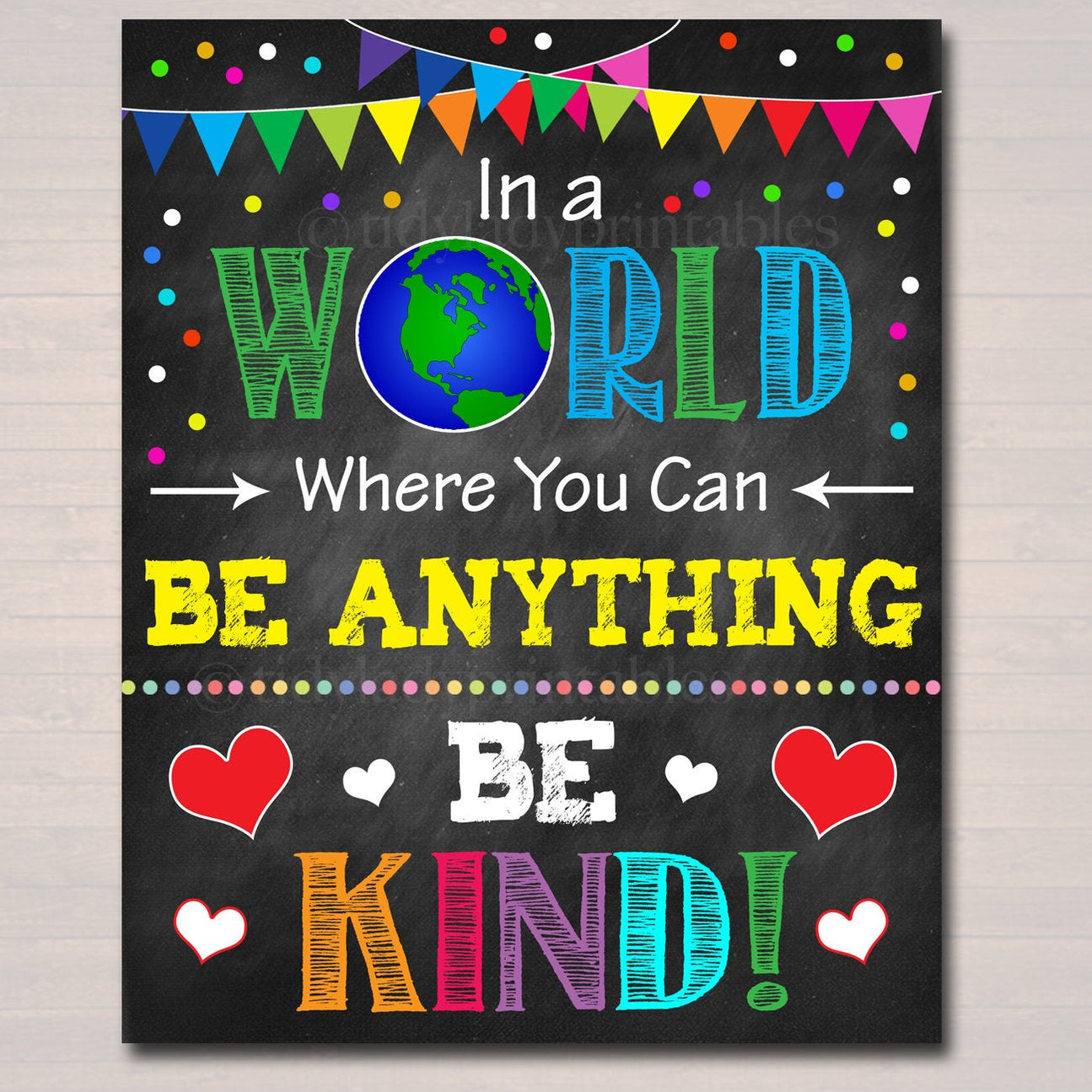 Chalkboard Classroom Poster Set | TidyLady Printables