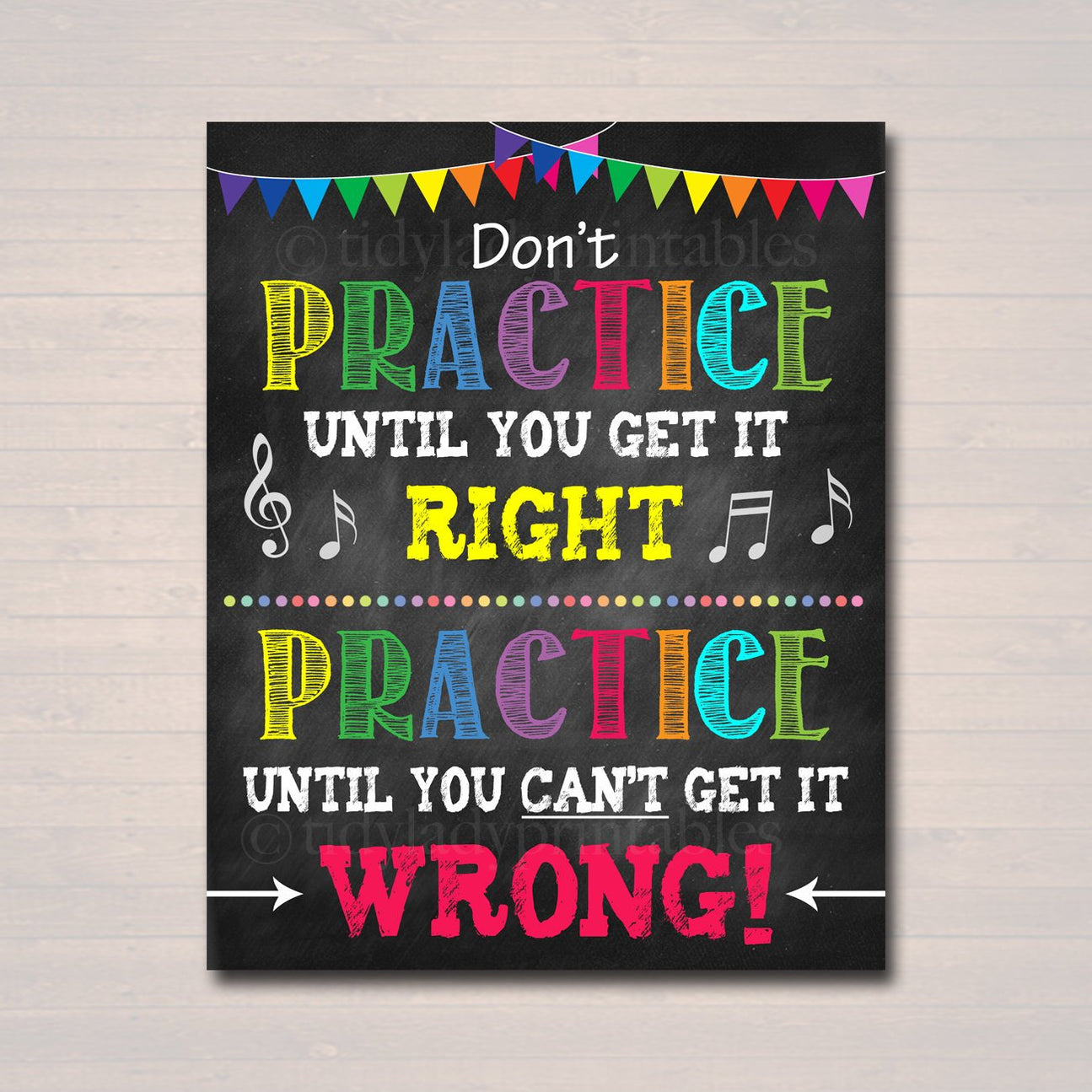 Music Teacher Classroom Poster | TidyLady Printables