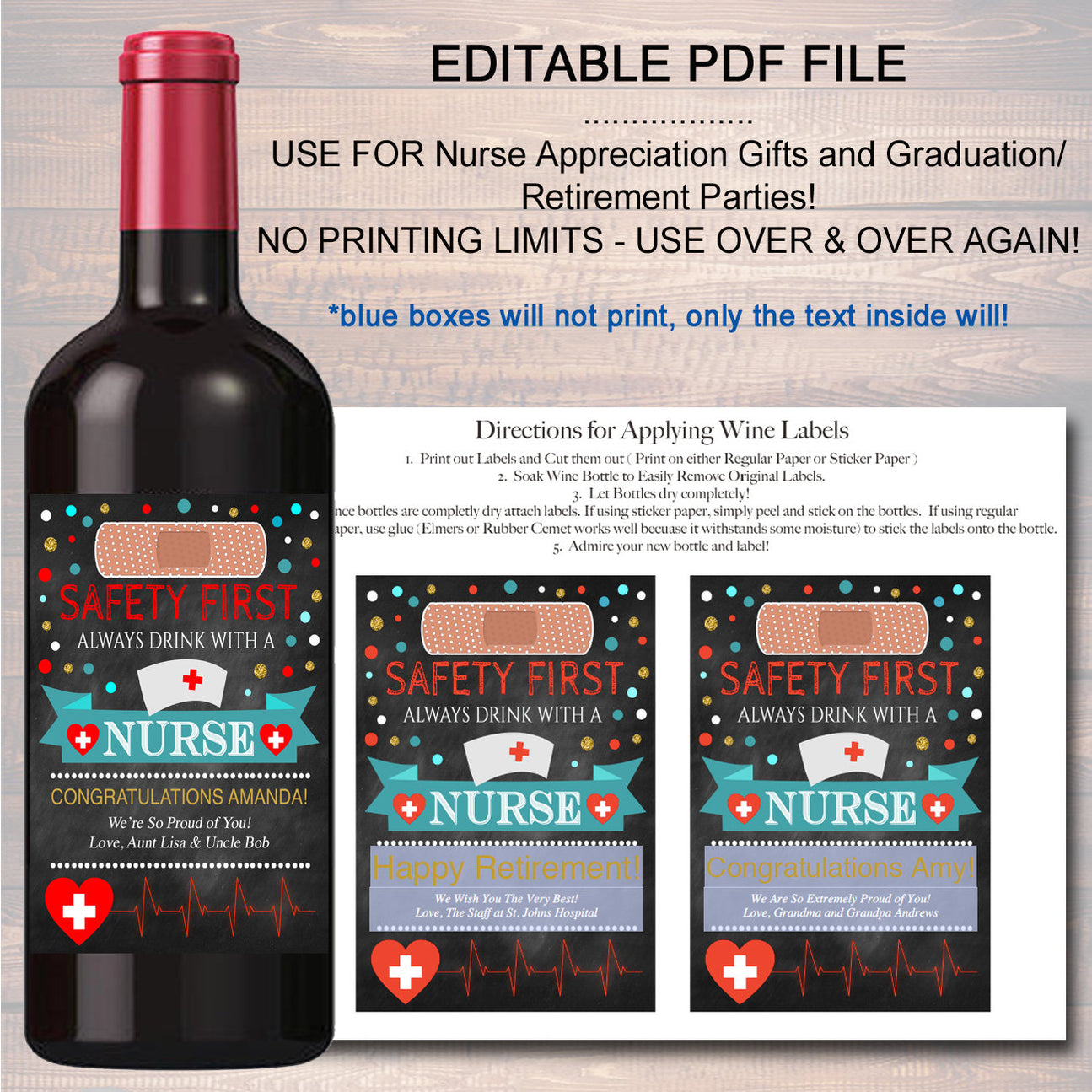 Nurse Graduation Set - Printables, Decor, Signs, Labels — TidyLady ...