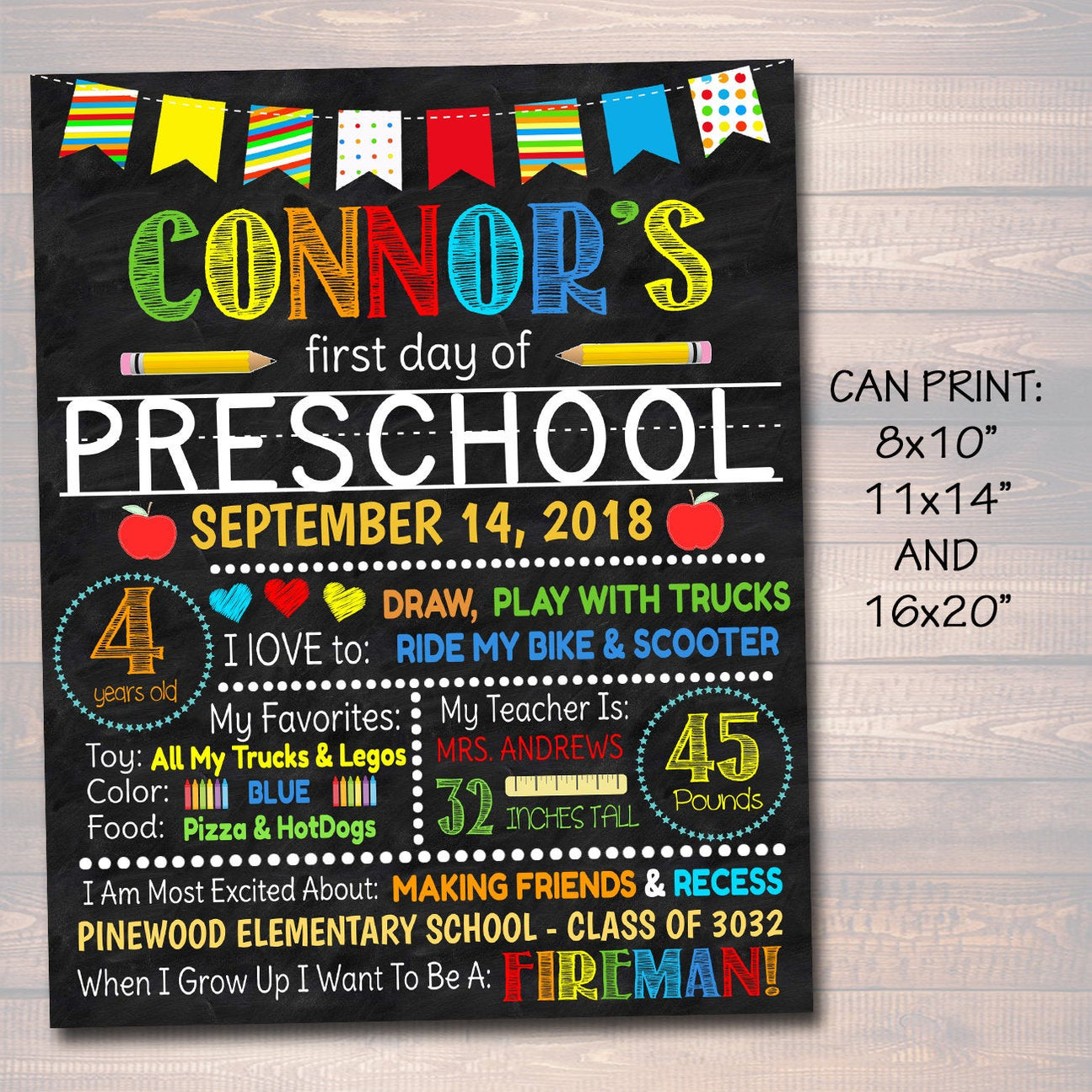 First Day School Sign | TidyLady Printables
