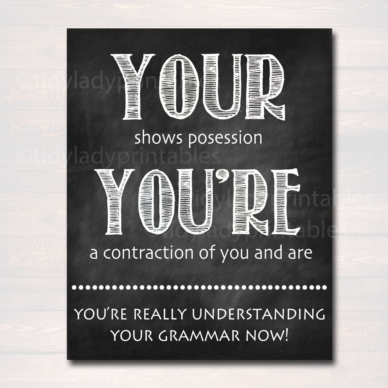 English Grammar Punctuation Poster Set | TidyLady Printables