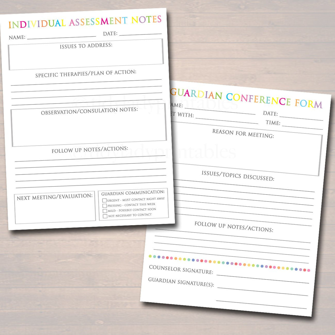 Printable Counselor Planner | TidyLady Printables