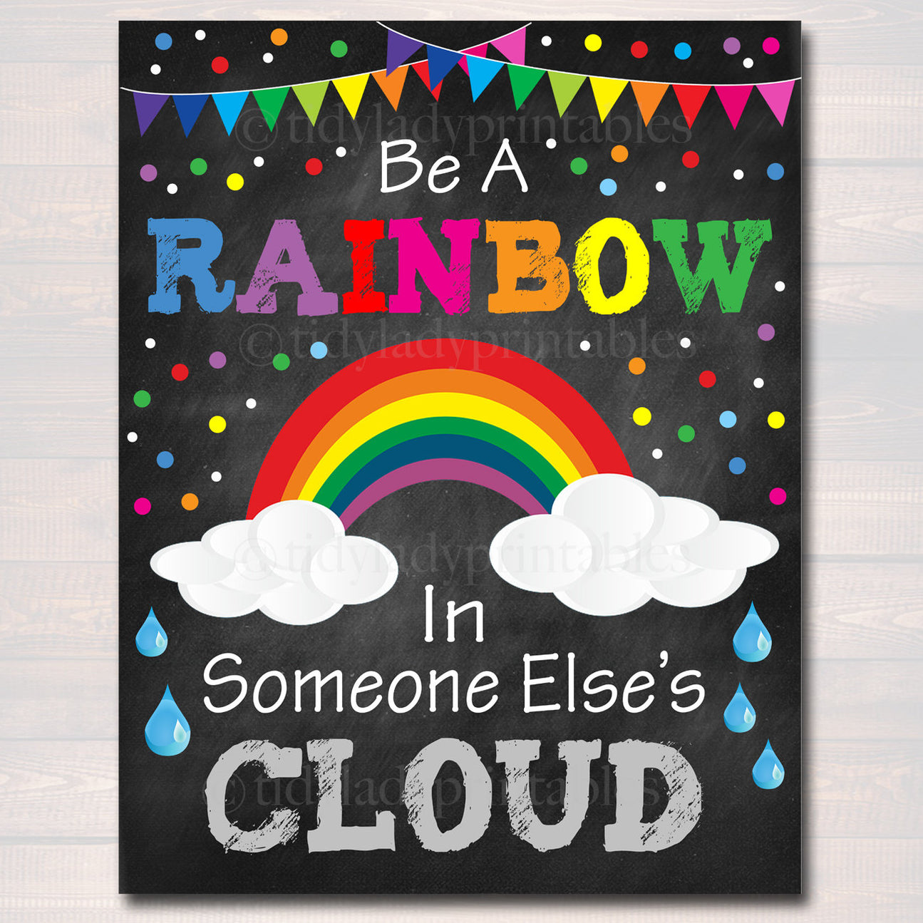 Rainbow Kindness Classroom Poster | TidyLady Printables
