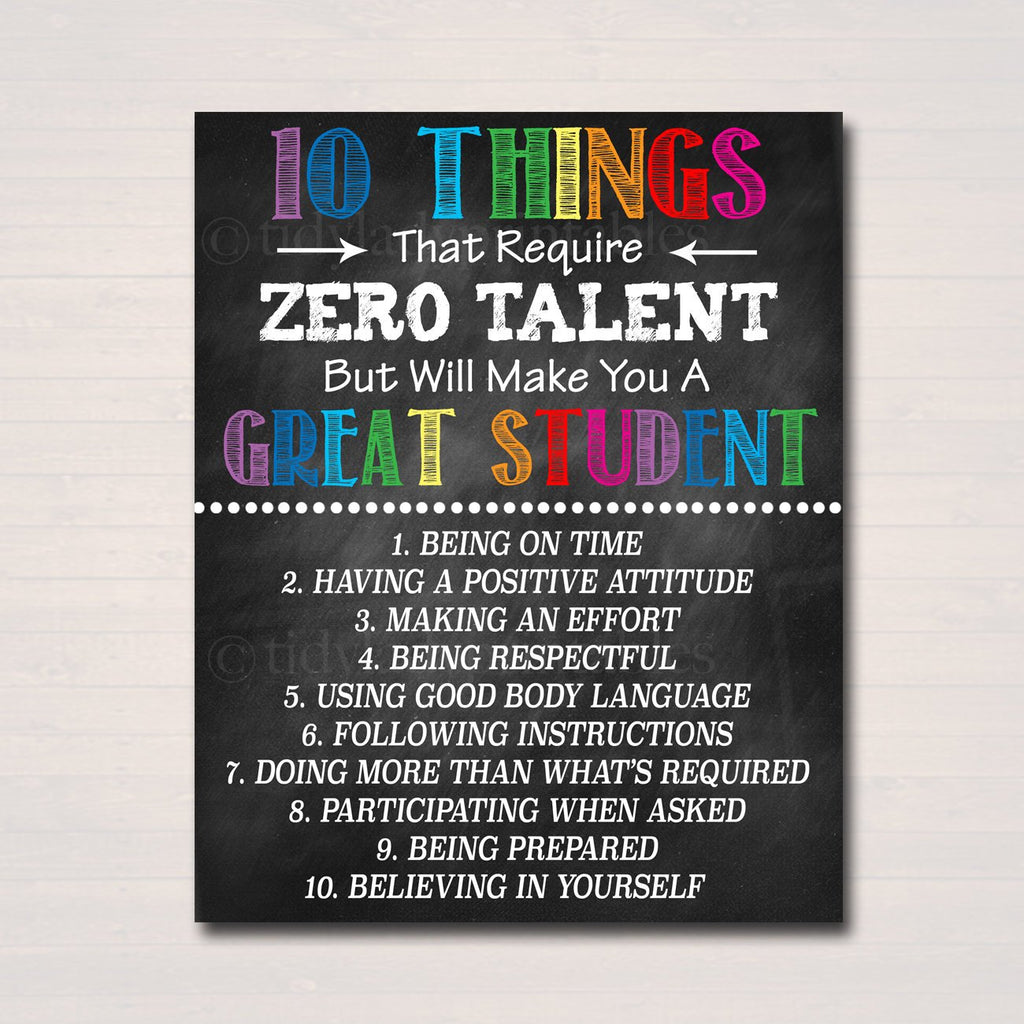 Classroom Behavior And Rules Posters | TidyLady Printables