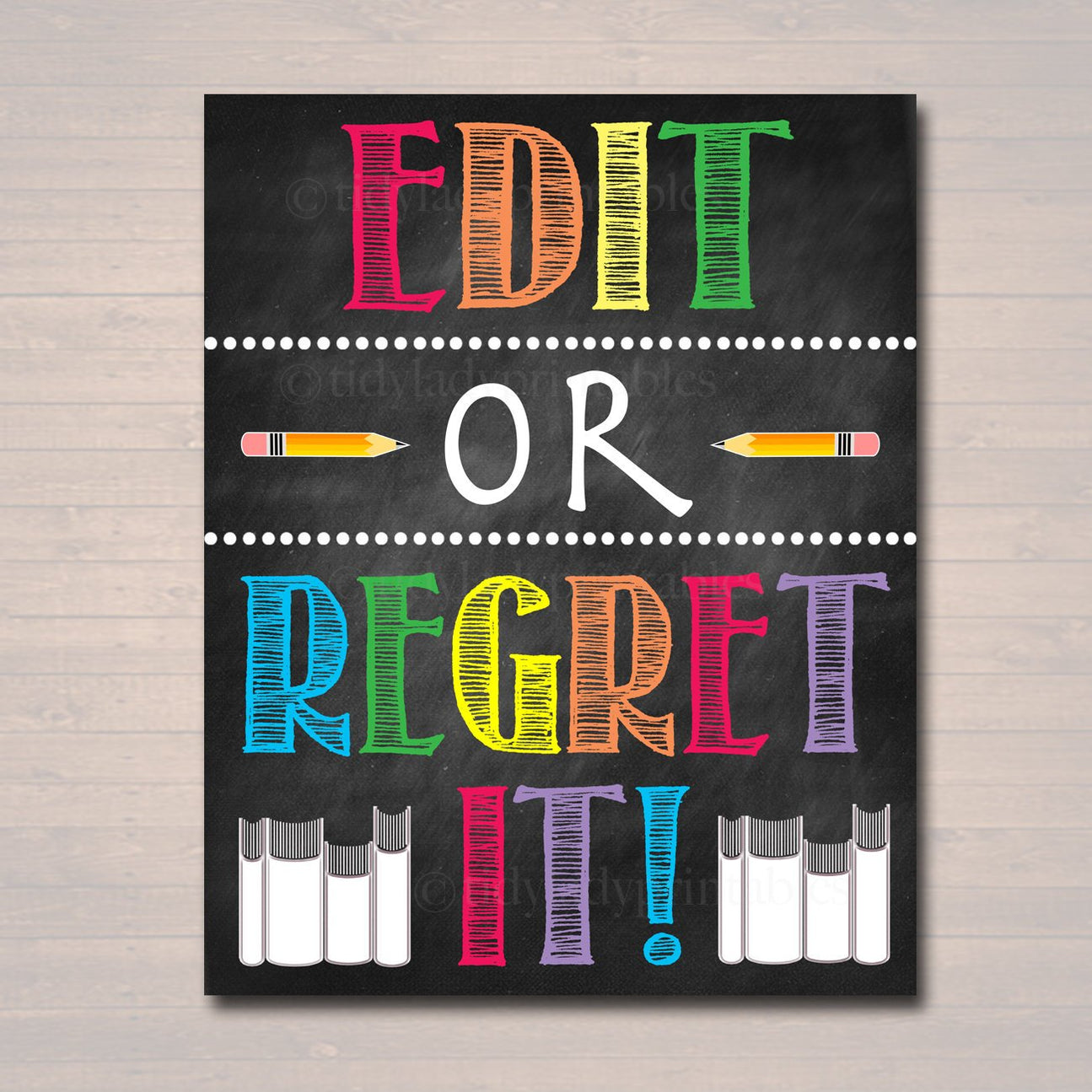 English Classroom Poster | TidyLady Printables