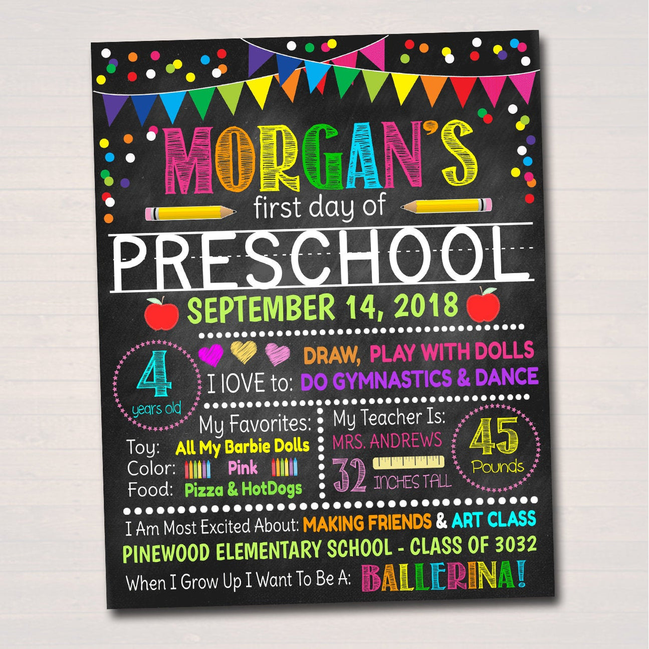 First Day School Sign | TidyLady Printables