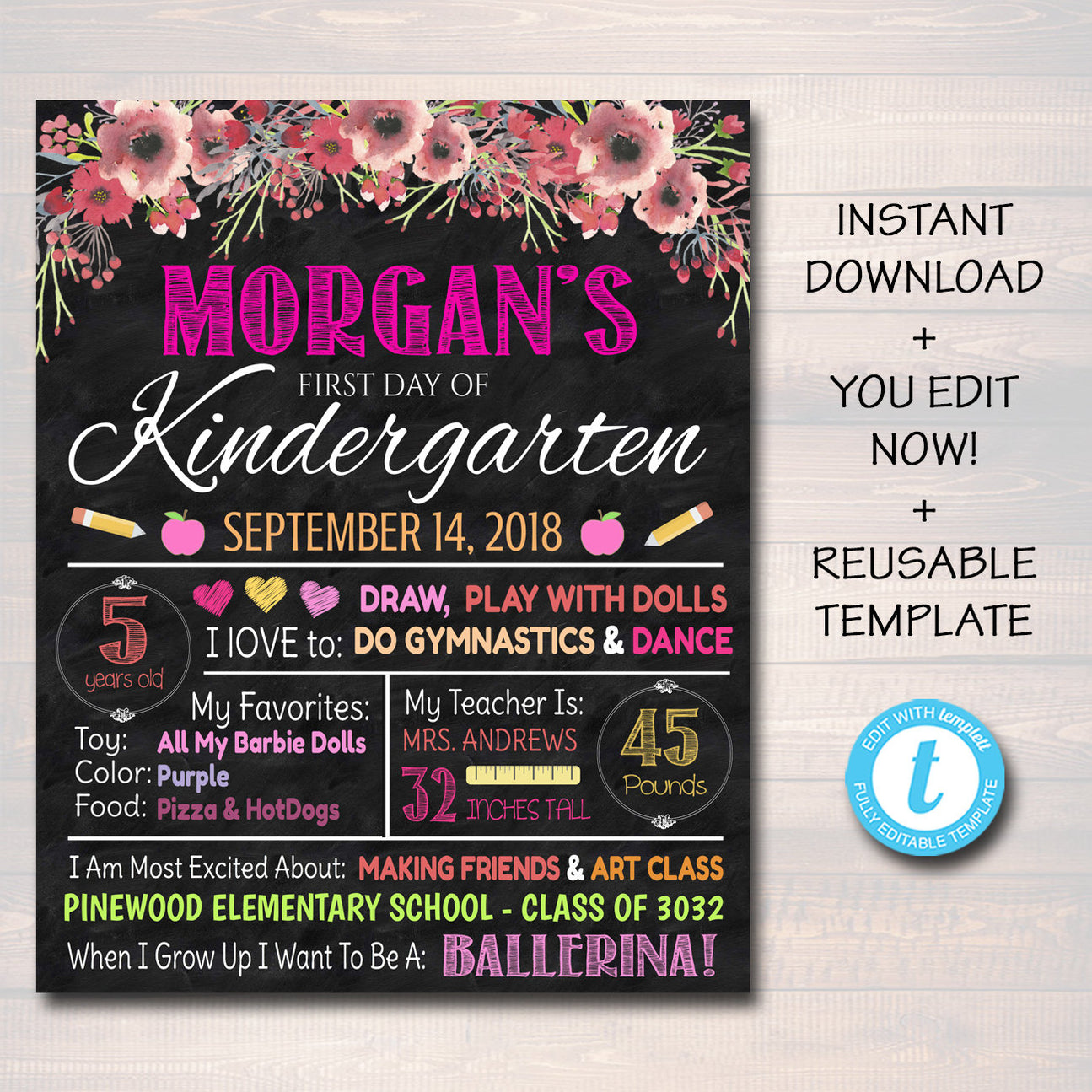 First Day Of School Sign | TidyLady Printables