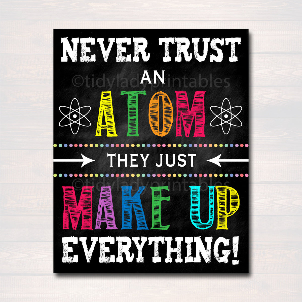 Science Classroom Poster | TidyLady Printables