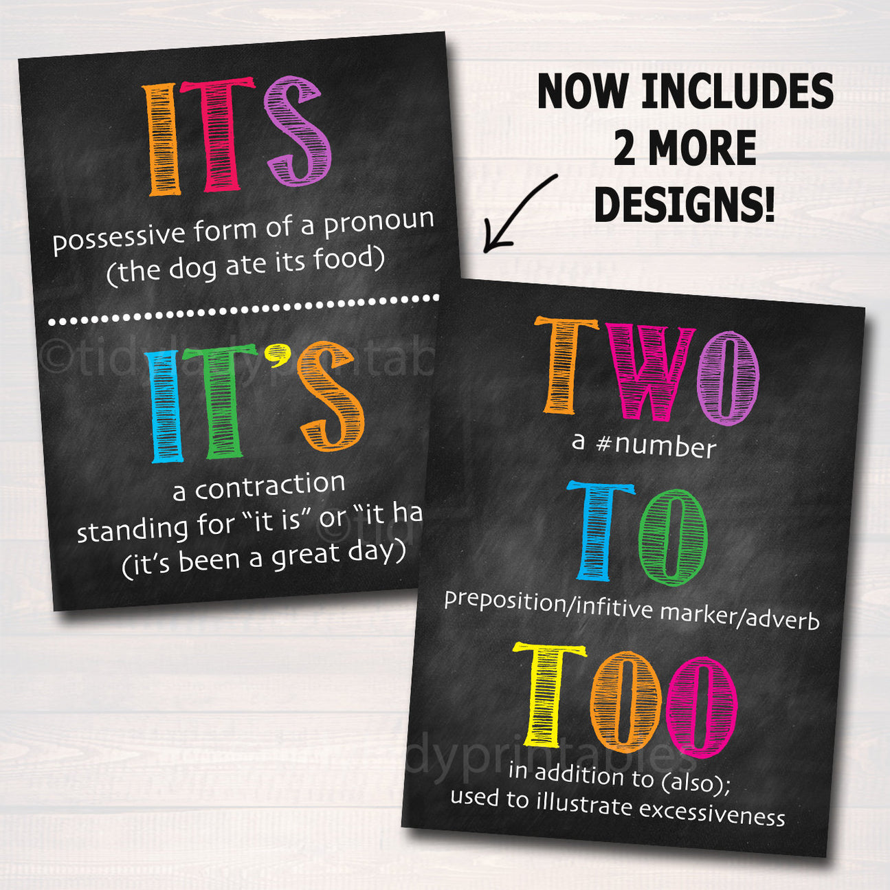 English Grammar Classroom Posters | TidyLady Printables