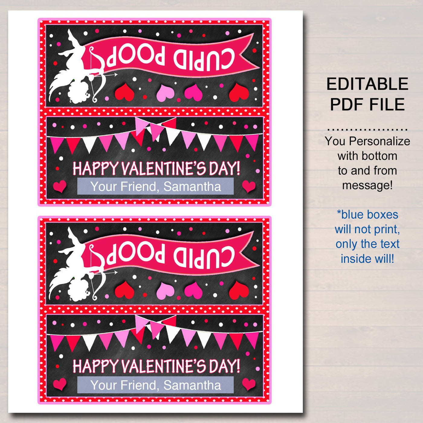 Valentine's Day Cupid Poop | TidyLady Printables