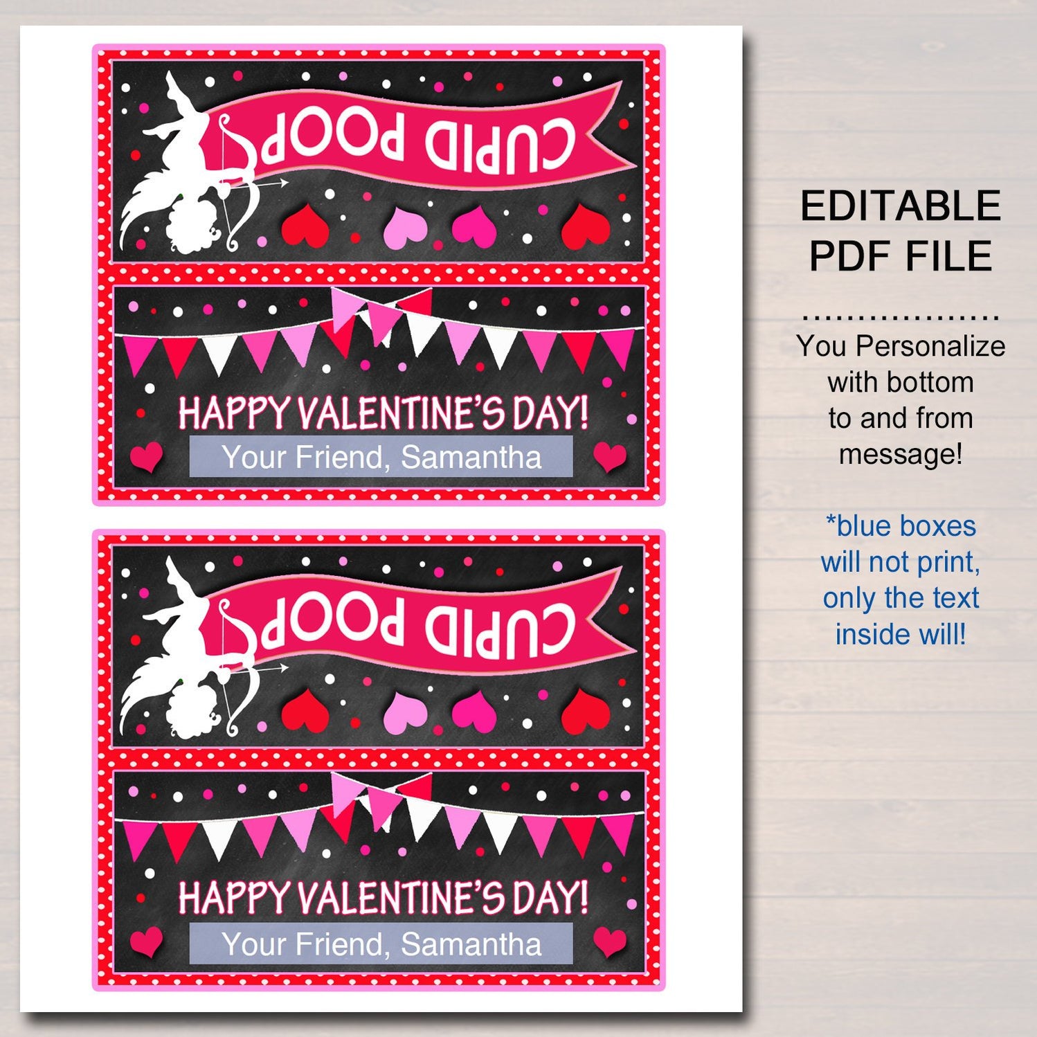 Valentine's Day Cupid Poop | TidyLady Printables