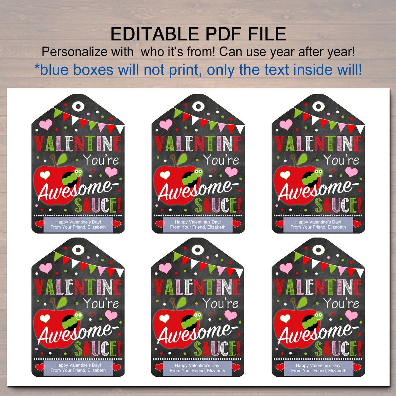 Valentine's Day Kids Gift Tags | TidyLady Printables