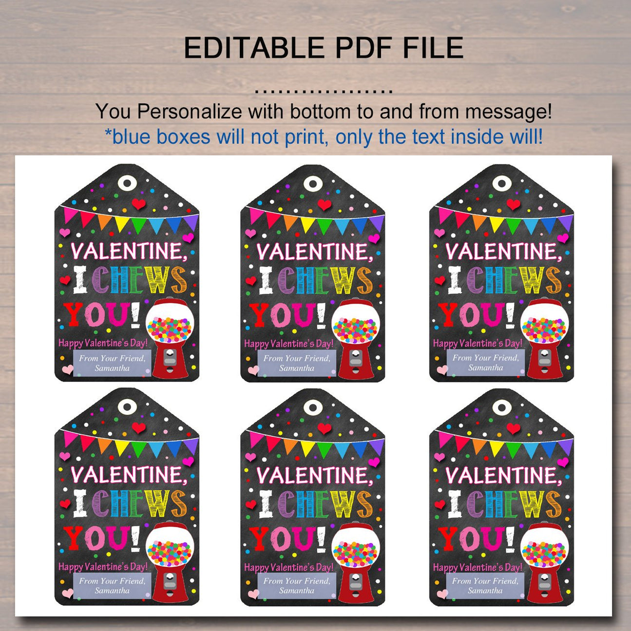 Valentine's Day Kids Gift Tags | TidyLady Printables