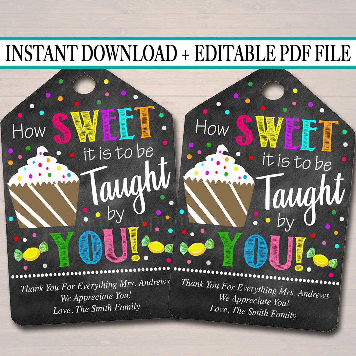 Teacher & Staff Appreciation Week Printable Favor Tags — TidyLady ...