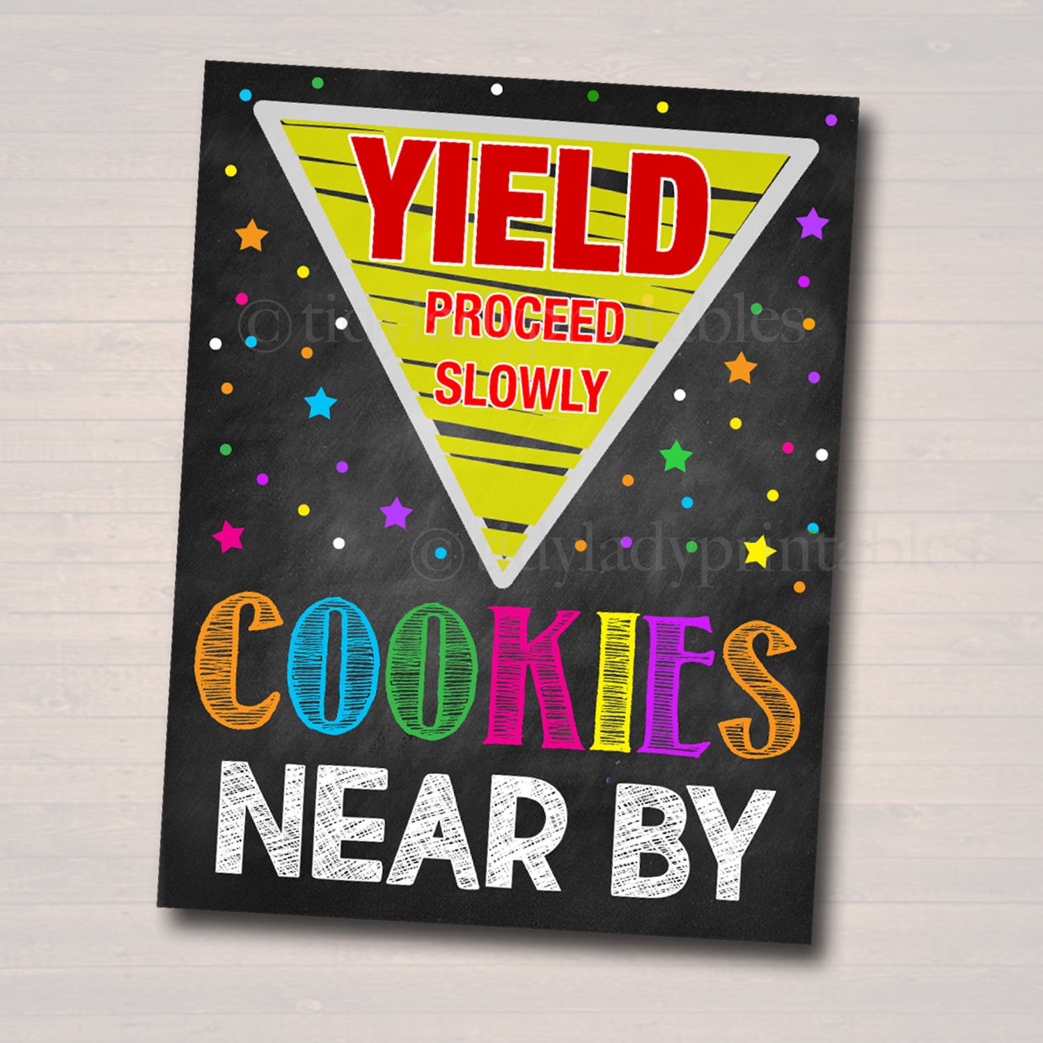 Cookie Booth Sign, Stop Cookies Sold Here, Printable Cookie Drop Banne ...