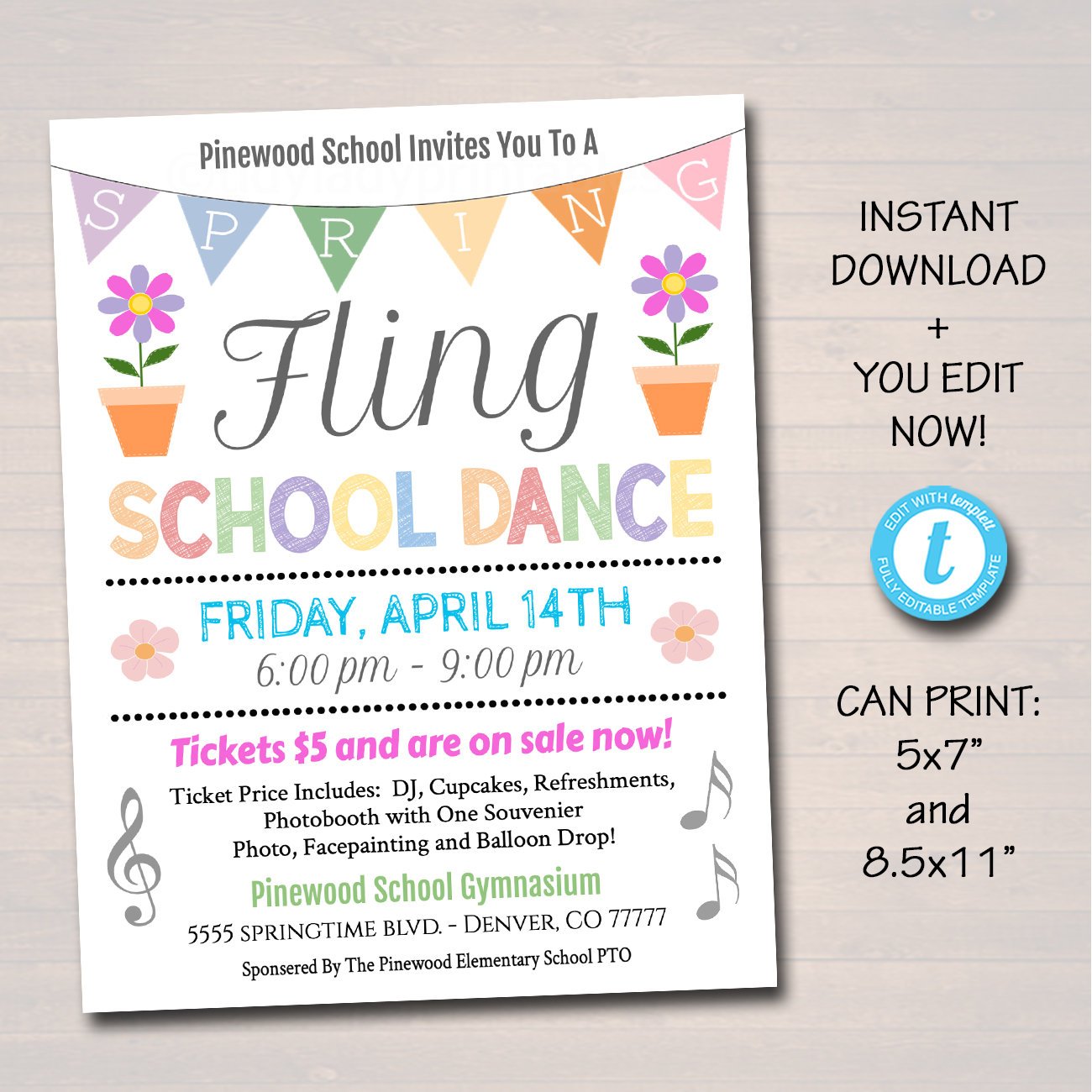 School Invitation Flyer