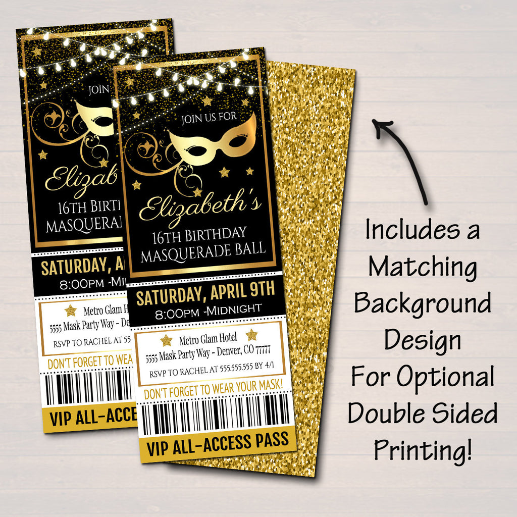 Masquerade Theme | TidyLady Printables
