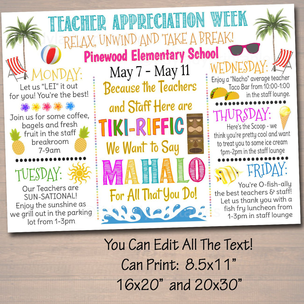 Luau - Hawaiian Theme | TidyLady Printables