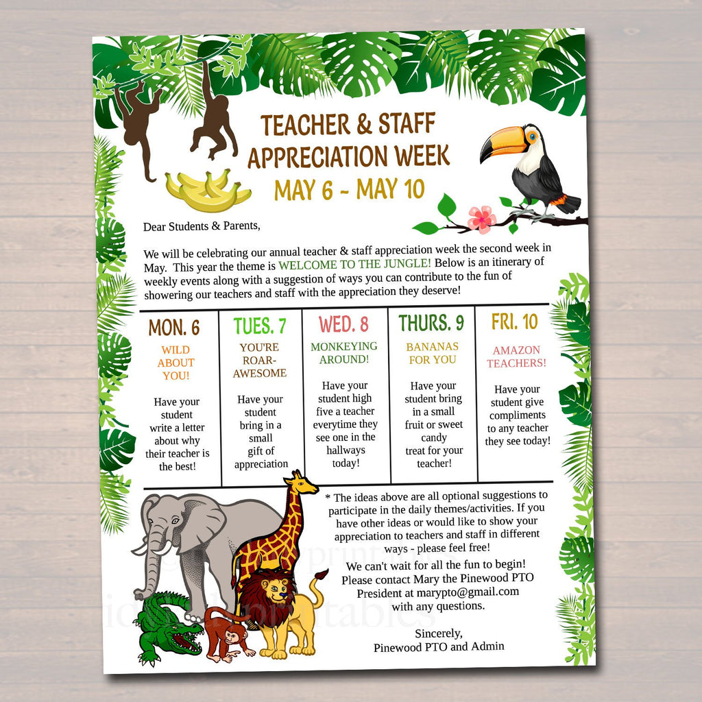Jungle Theme | TidyLady Printables