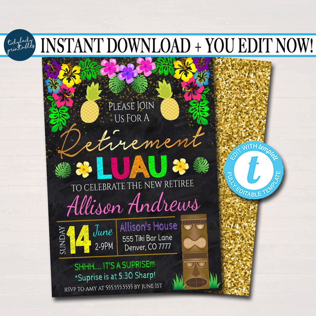 Luau - Hawaiian Theme | TidyLady Printables