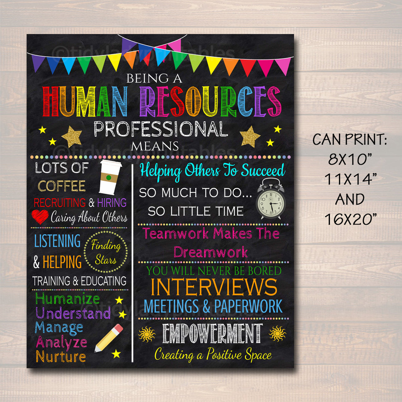 Human Resources Professional Inspirational Art Printable — TidyLady ...