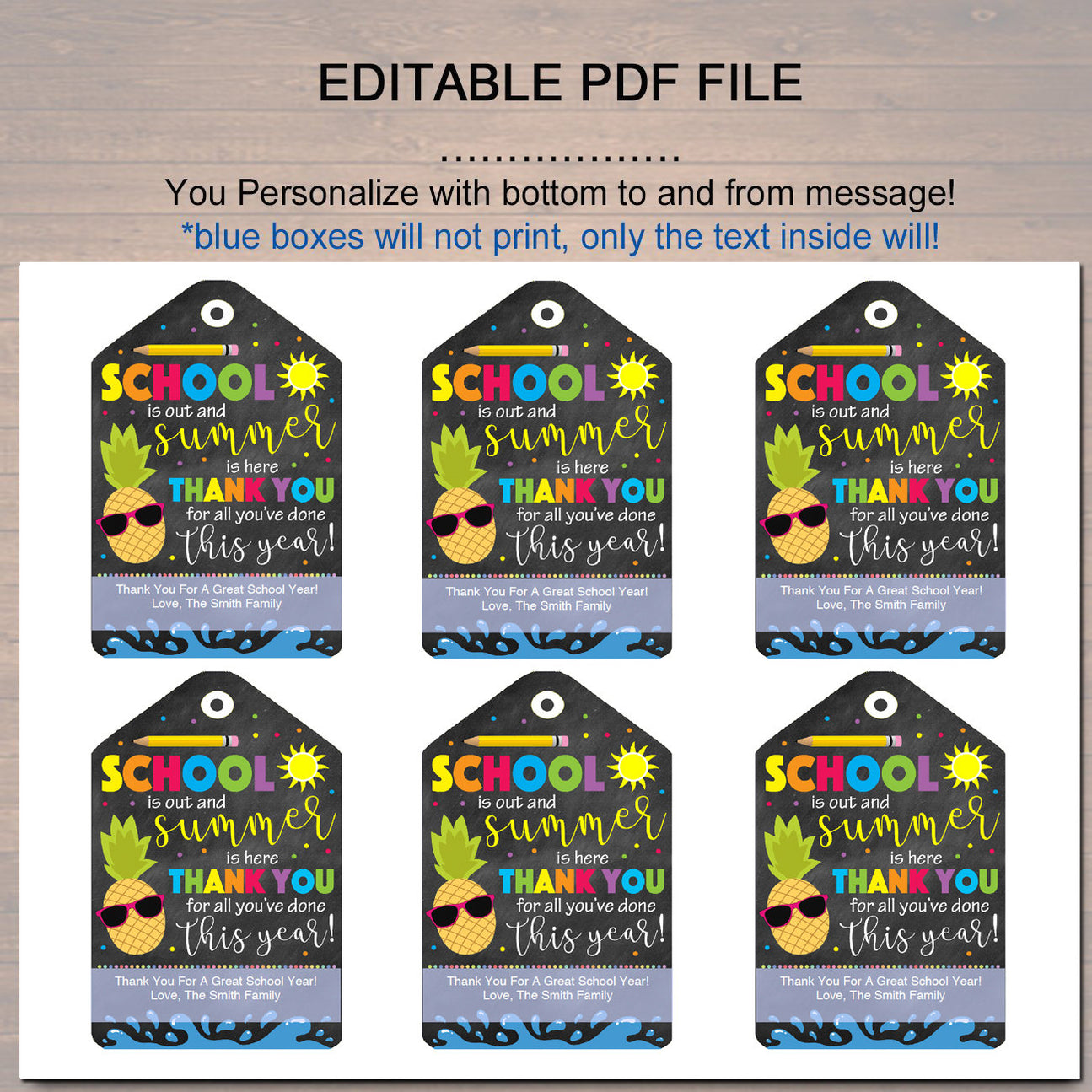 Teacher Appreciation Gift Tag | TidyLady Printables